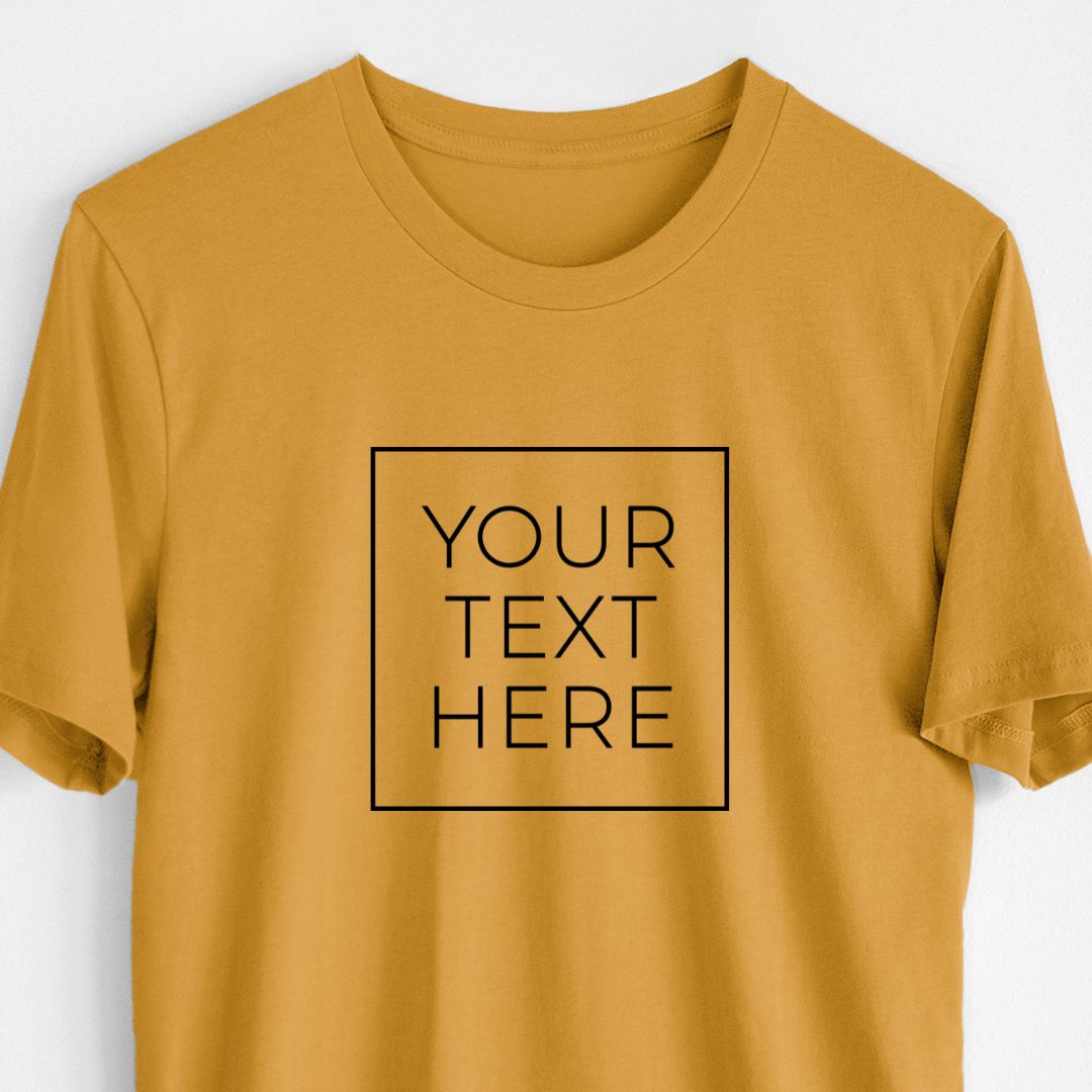 Custom Create Your Own Boxed Design - Lightweight 100% Cotton Unisex C ...