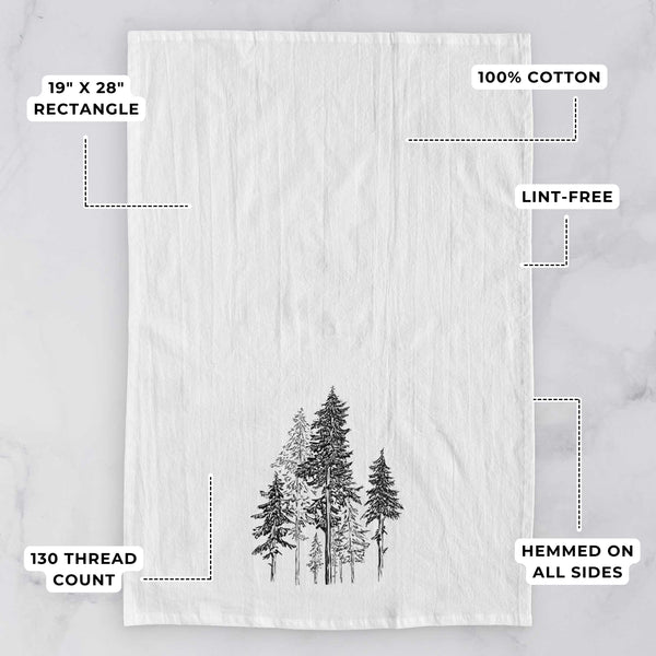 Hemlock Forest Tea Towel - Because Tees
