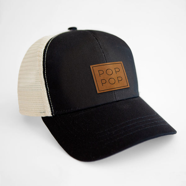 Pop Pop Hat - Eco Trucker Hat - Because Tees